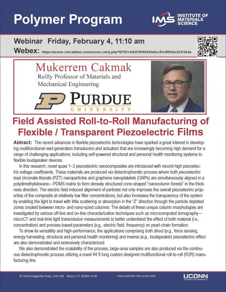 Polymer Program Webinar - Mukerrem Cakmak | Polymer Program