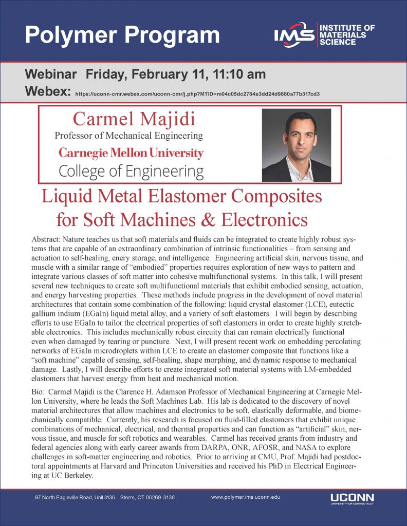 Polymer Program Webinar - Carmel Majidi | Polymer Program