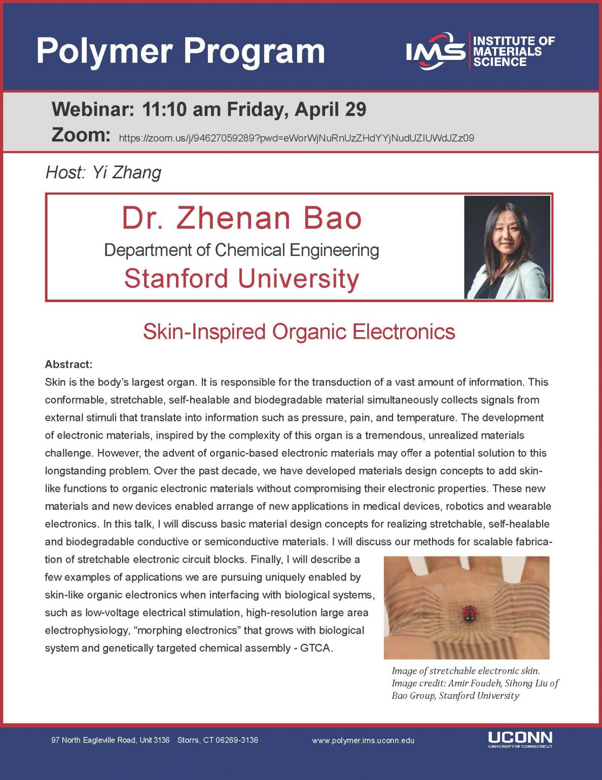 Polymer Program Webinar - Zhenan Bao | Polymer Program