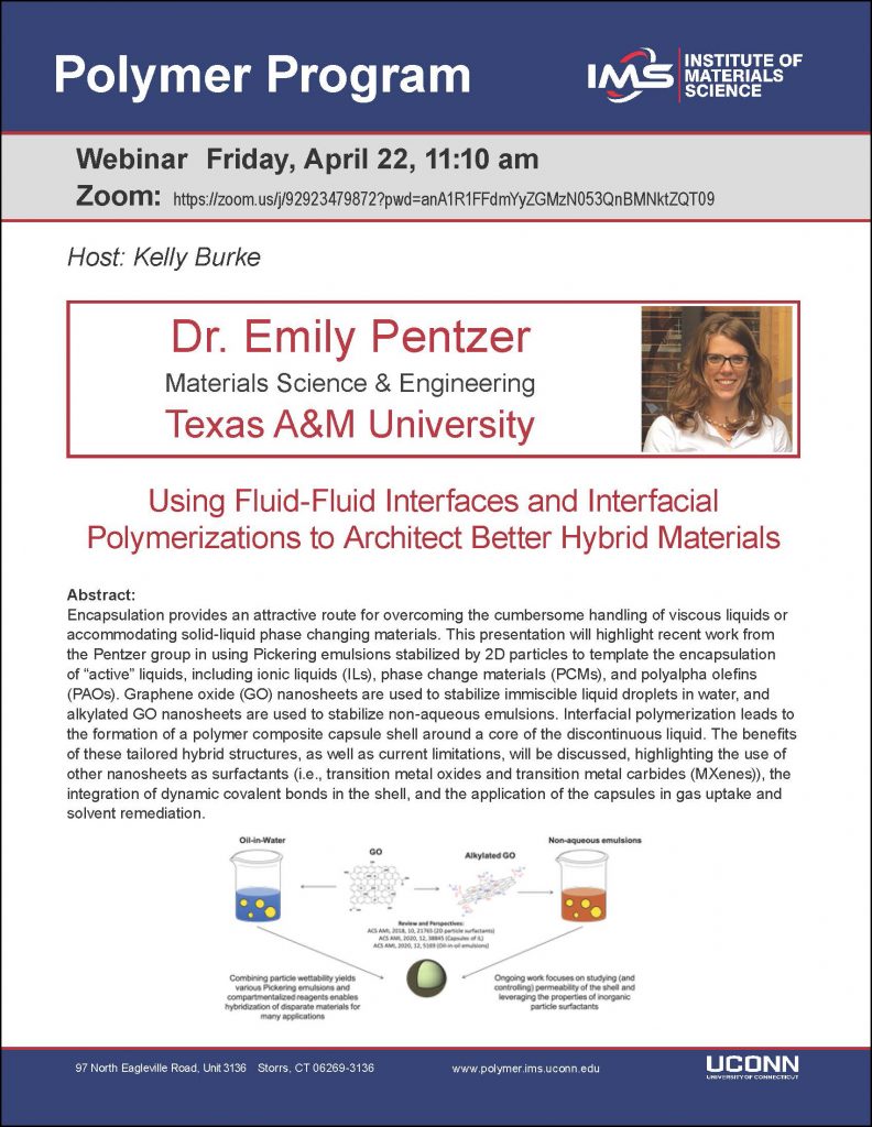 Polymer Program Webinar - Emily Pentzer | Polymer Program